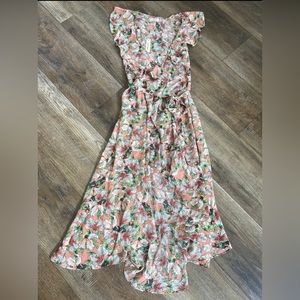 Max Studio | Dresses | Max Studio Size Large Wrap Dress Wrap Floral ...